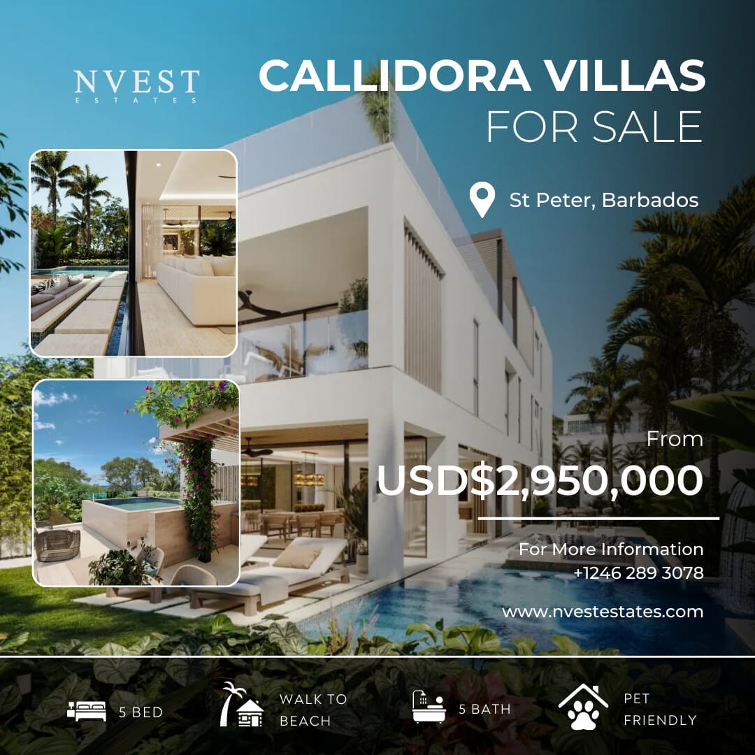 Callidora Barbados - 5 Bed Luxury Villa Development, steps from Gibbs ...