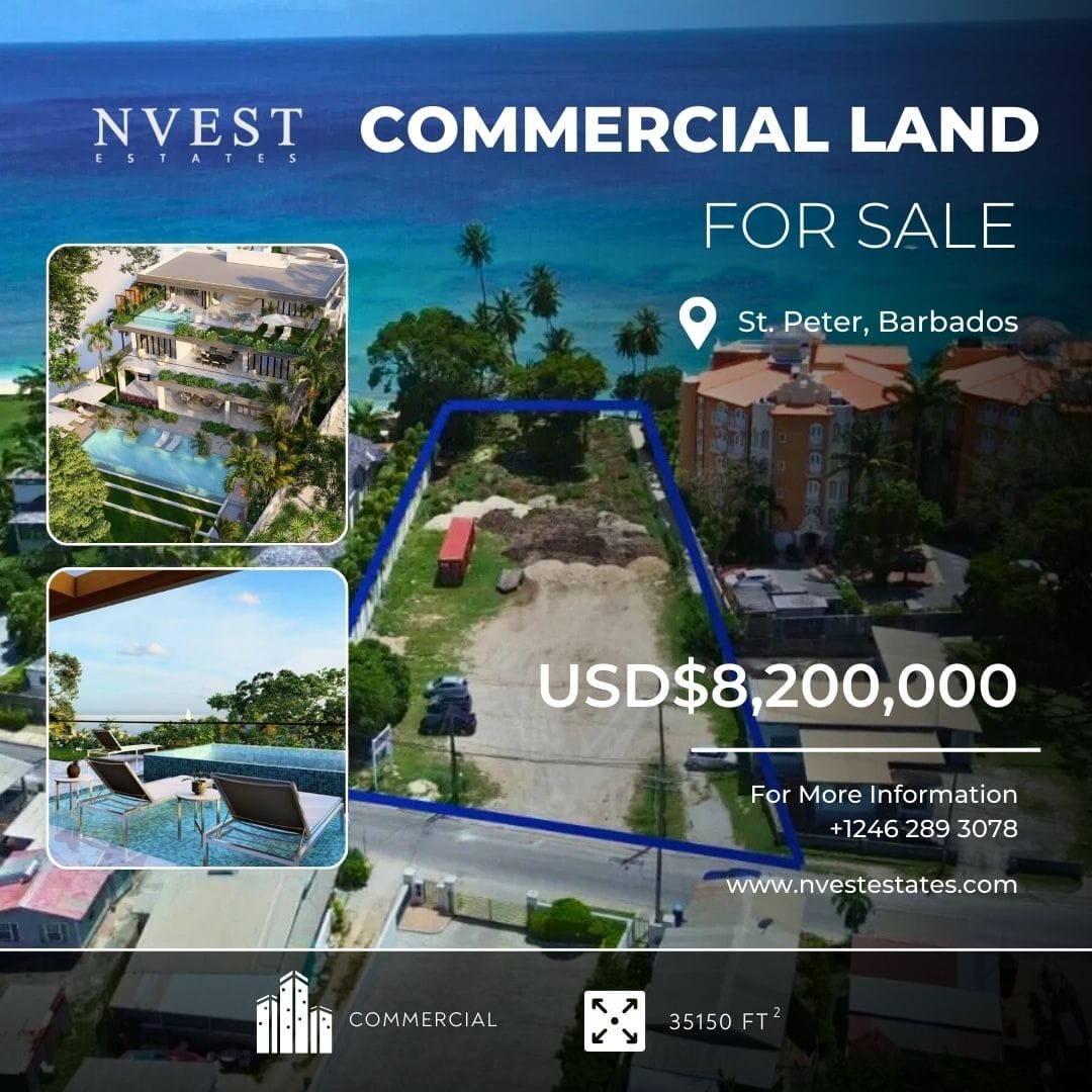 Sweet Beach! 35150+ SF Beachfront Land West Coast with Approved Villa Plans in St. Peter ...